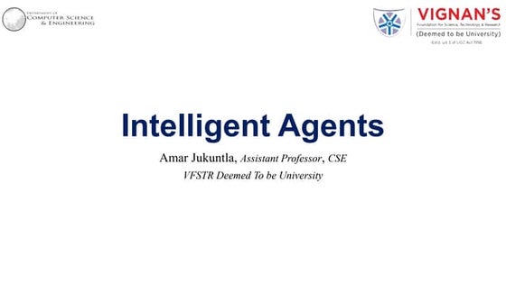 Agents In Artificial Intelligence Pptx Artificial Intelligence Technology And Computing