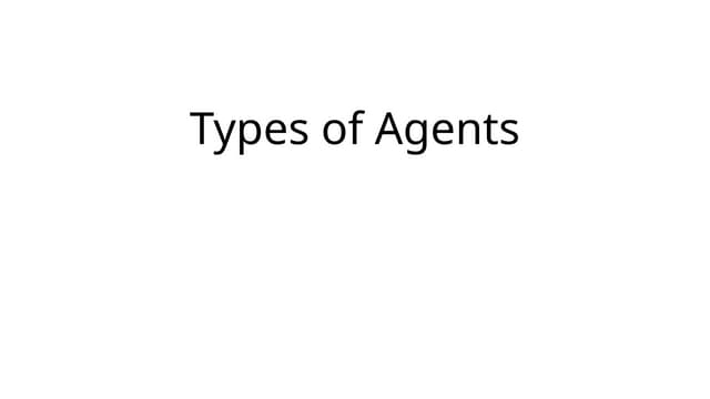 Structure of agents | PPTX