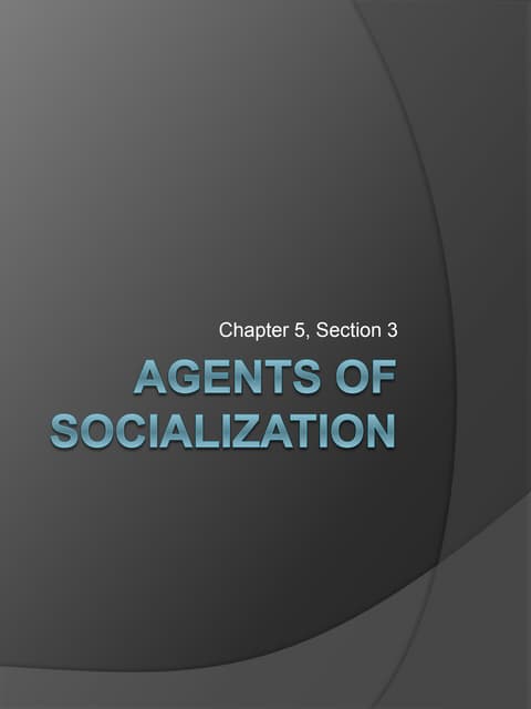 Socialization (1) | PPT