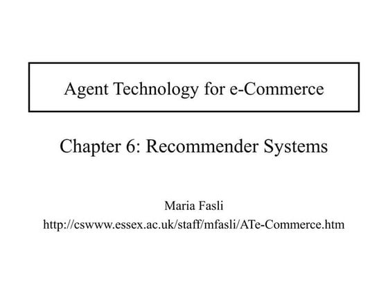 Recommendation system | PPT