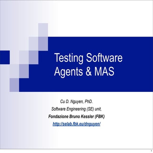 Agent testing | PDF