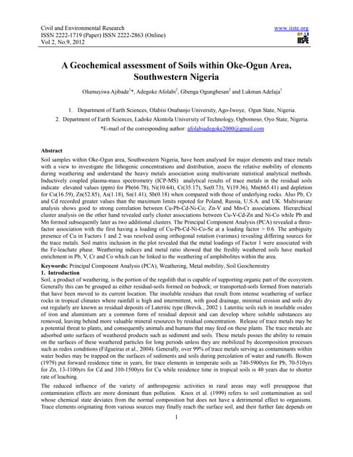 Geography CSEC SBA | DOCX | Geography | Science