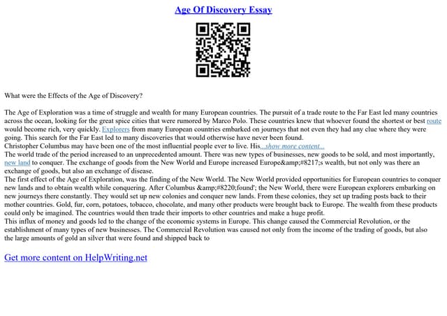 Age of exploration | PPTX