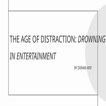 Age of distraction power point presenttion | PPT