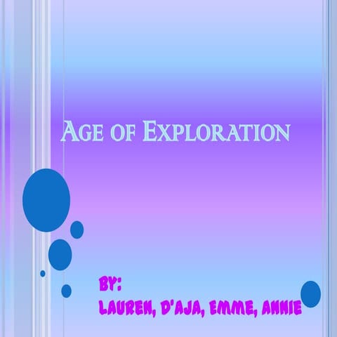 Age of Exploration Power Point | PPT