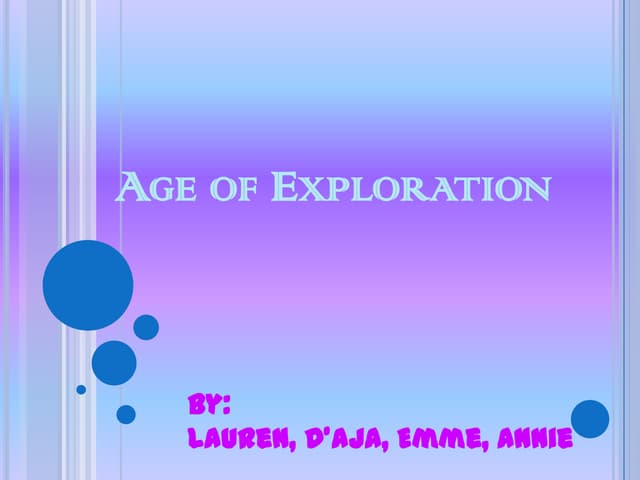Age of Exploration Power Point | PPT