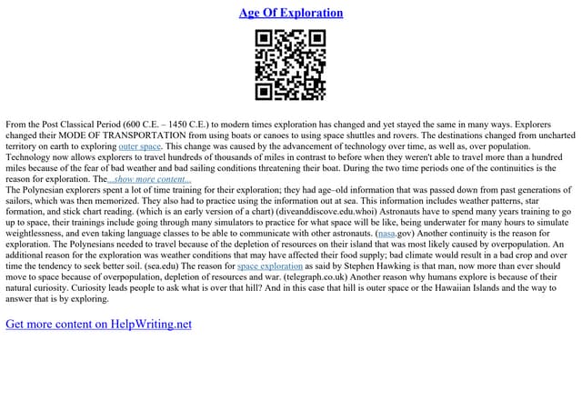 Age of exploration | PPTX