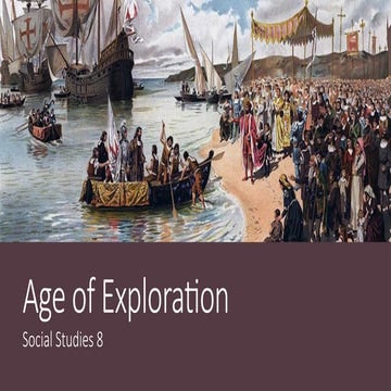 Age of Exploration Social Studies 8 PowerPoint | PPTX