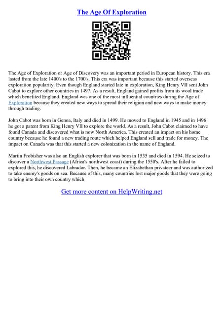 The Three G's: God, Gold, and Glory | PPT | Adventure Travel | Travel Type