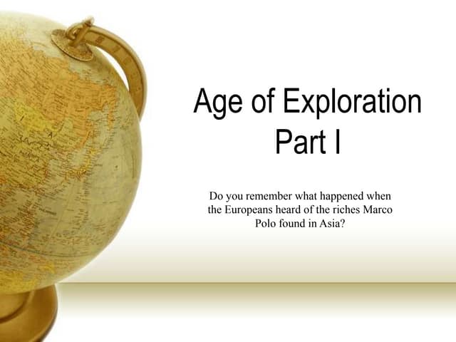 Age of exploration | PPTX