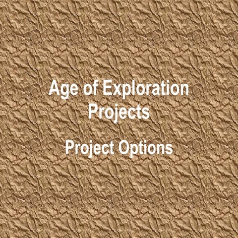 Age Of Exploration Projects | PPT