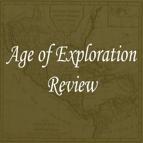 Age of exploration review | PPT