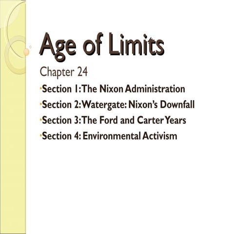 Age of limits | PPT