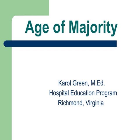 Age of Majority | PPT