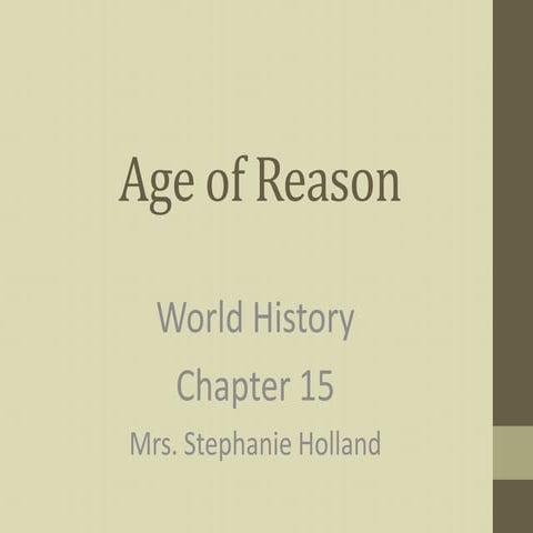 Age of reason | PPTX