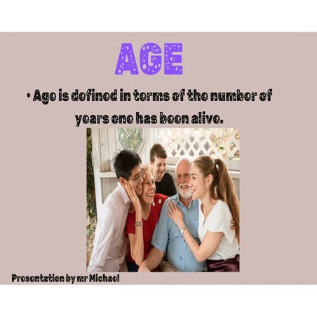 Age presentation for b1/ b2 ESL students | PPT