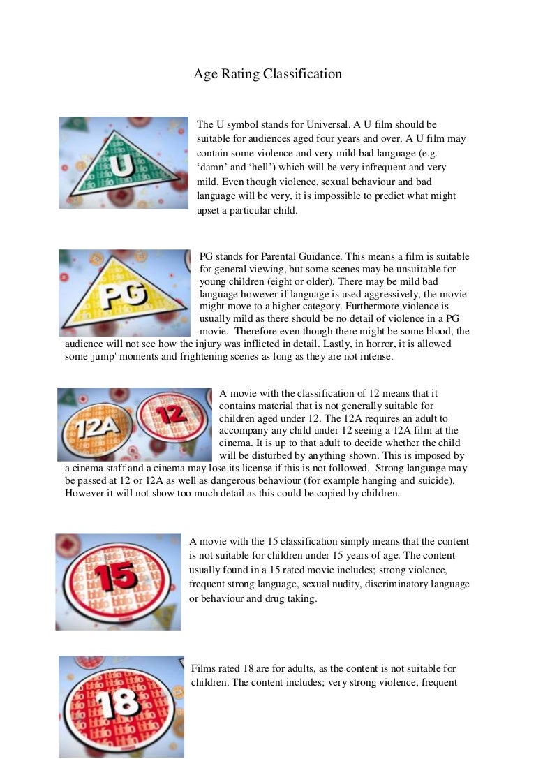 Age Rating Classification age-rating-classification