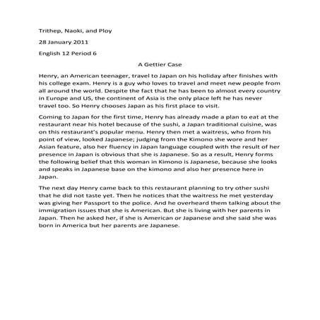 A gettier case | PDF