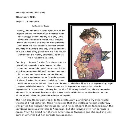 A gettier case | DOCX