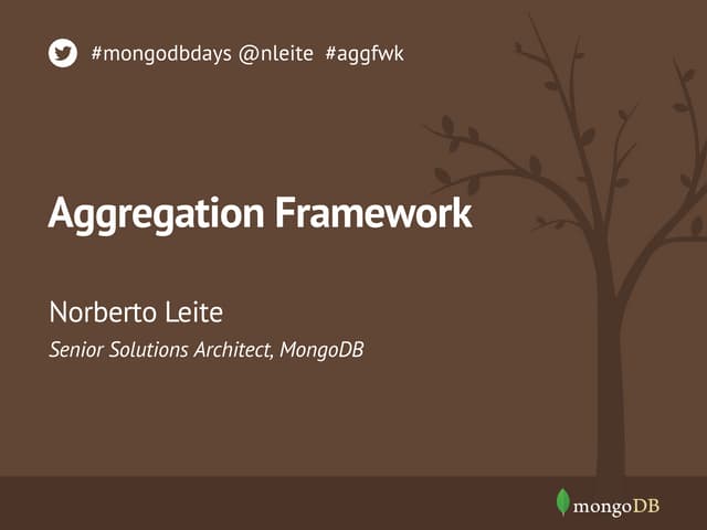 Aggregation Framework Mongodb Days Munich Pdf Databases Computer