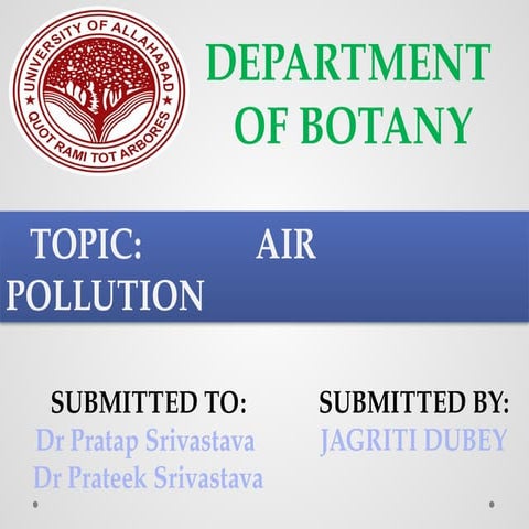 what is pollution, types of pollution ,air pollution | PPT | Free Download
