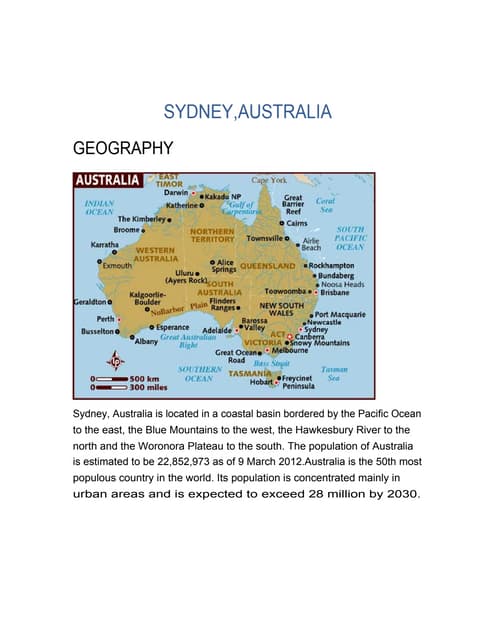 Power point presentation on AUSTRALIA | PPTX