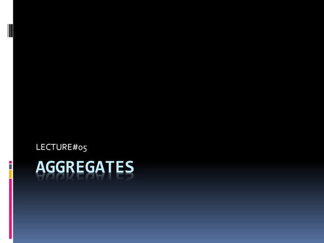type of aggregate | PPTX
