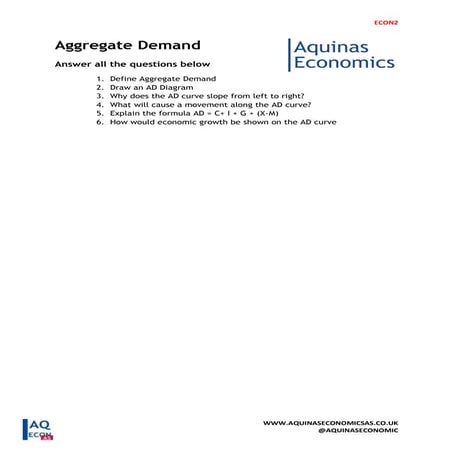 Aggregate Demand | PPTX