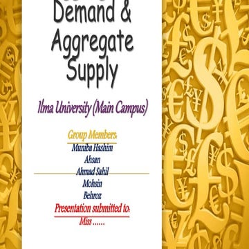 Aggregate demand & aggregate supply | PPTX | Business Accounting ...