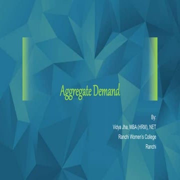 Aggregate demand | PPTX