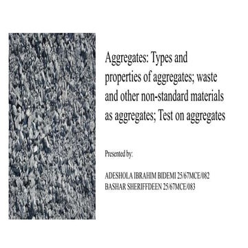 Aggregate Present pressntation powerpoin | PDF