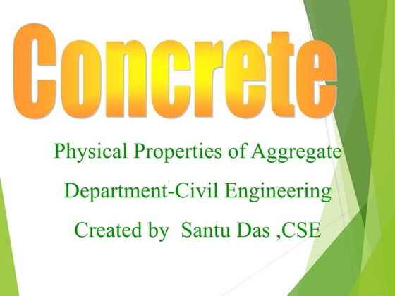 Saturated Surface Dry COndition.ppt | Chemistry | Science