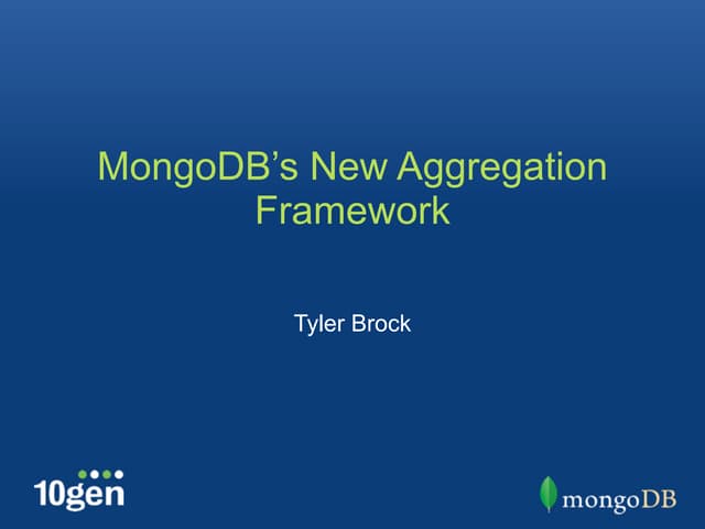 Mongodb Aggregation Framework Ppt 0259
