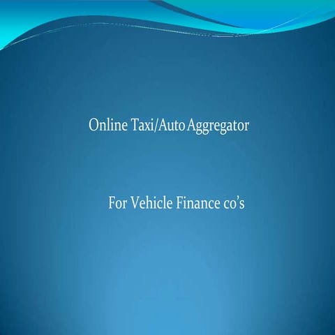 Vehicle Aggregator | PPTX