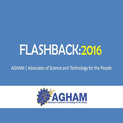 AGHAM Flashback 2016 | PDF