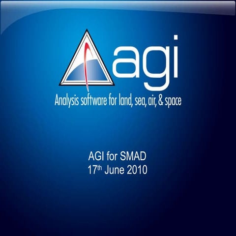 Agi For Space Mission Analysis And Design | PPT