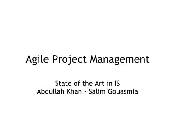 Agile project management | PPT