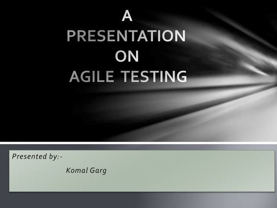 Understanding Agile 11x17 | PPT