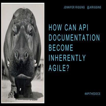 Apithedocs How Can Api Documentation Be Agile Ppt 