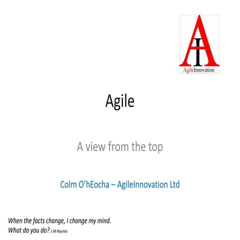 Agile Exec Overview Summary Ppsx
