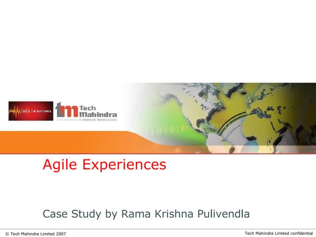 Agile Experience Ppt
