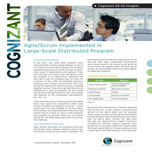 Agile/Scrum Implemented in Large-Scale Distributed Program | PDF