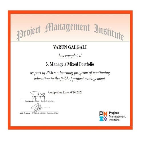 Managing a mixed portfolio | PPT