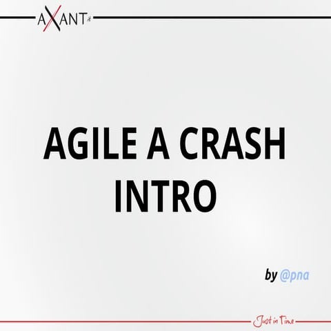 Agile a crash intro | PDF