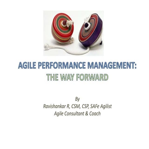 Agile Tour Chennai 2015: Agile Performance Management - Ravishankar | PPTX