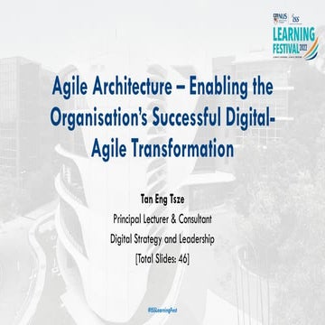 Agile Architecture Enabling The Organisations Successful Digital