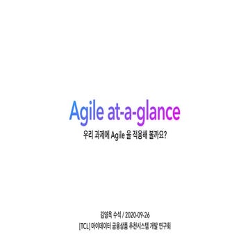 Agile at a_glance | PDF