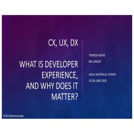 What is Developer Experience, and why does it matter? | PPT