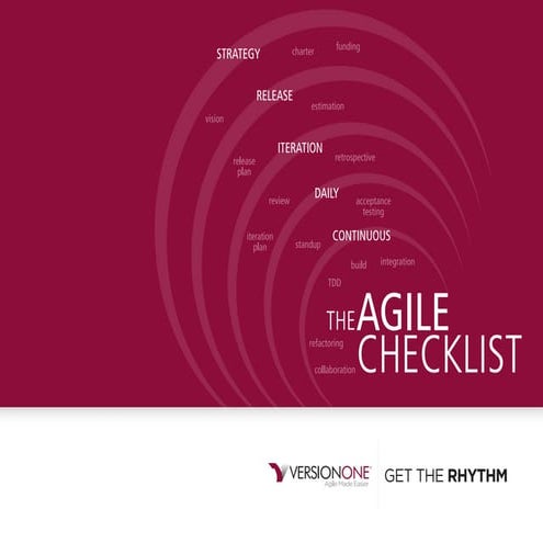 VersionOne Agile Checklist | PPT