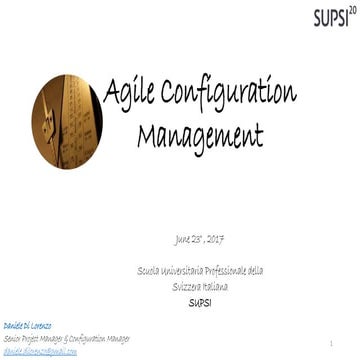 Agile Configuration Management | PDF